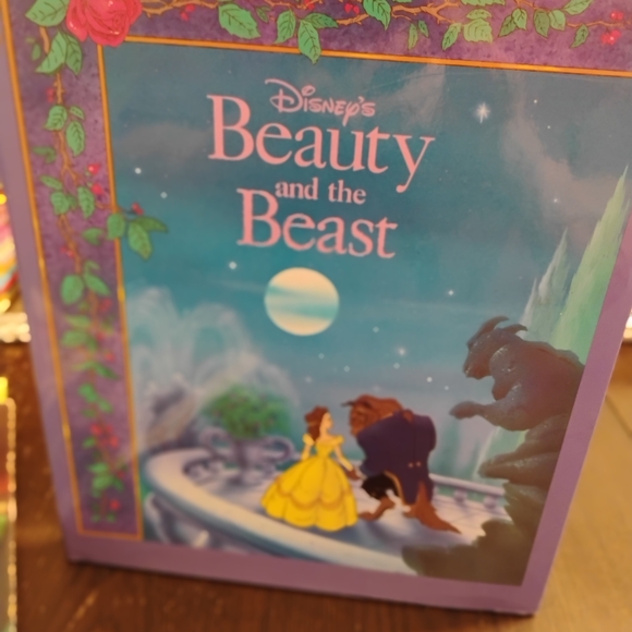 Disney | Other | Disney Beauty And The Beast Purple And Blue Box | Poshmark